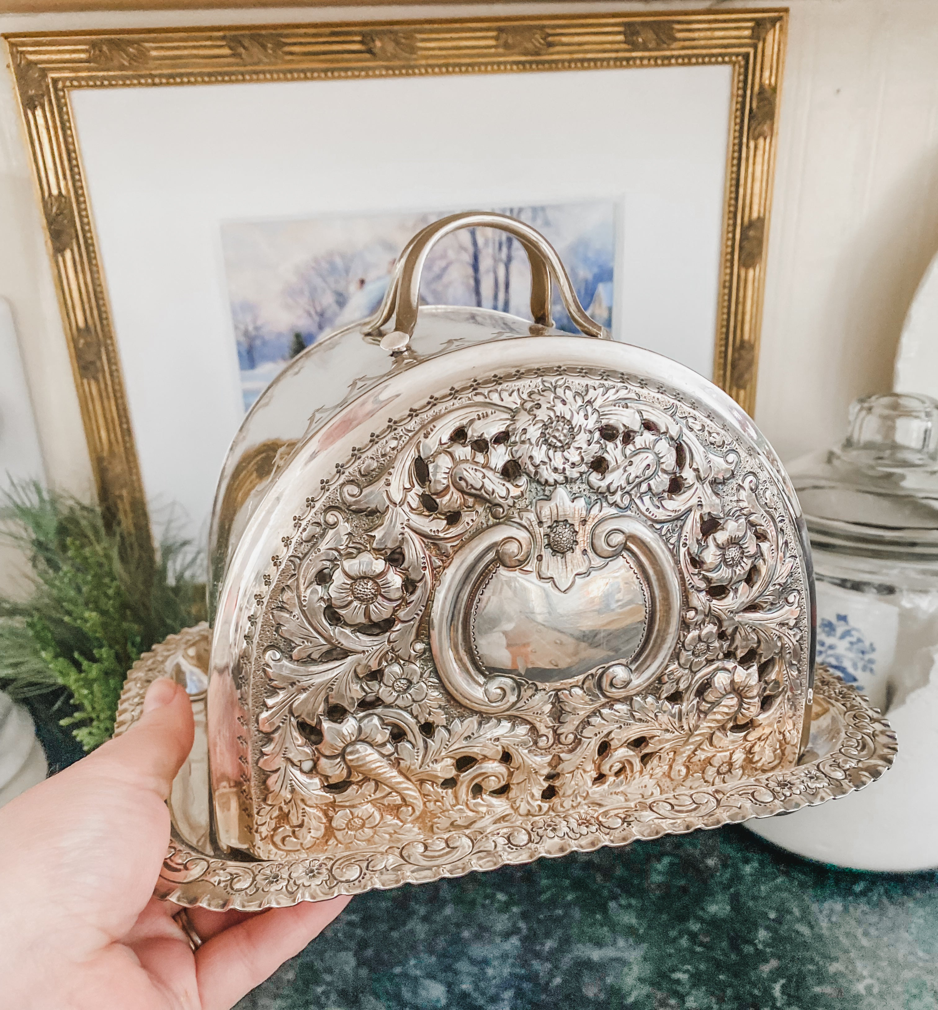 Exceptional Victorian Silver-Plated Cheese Dish, England, Circa 1890 ...