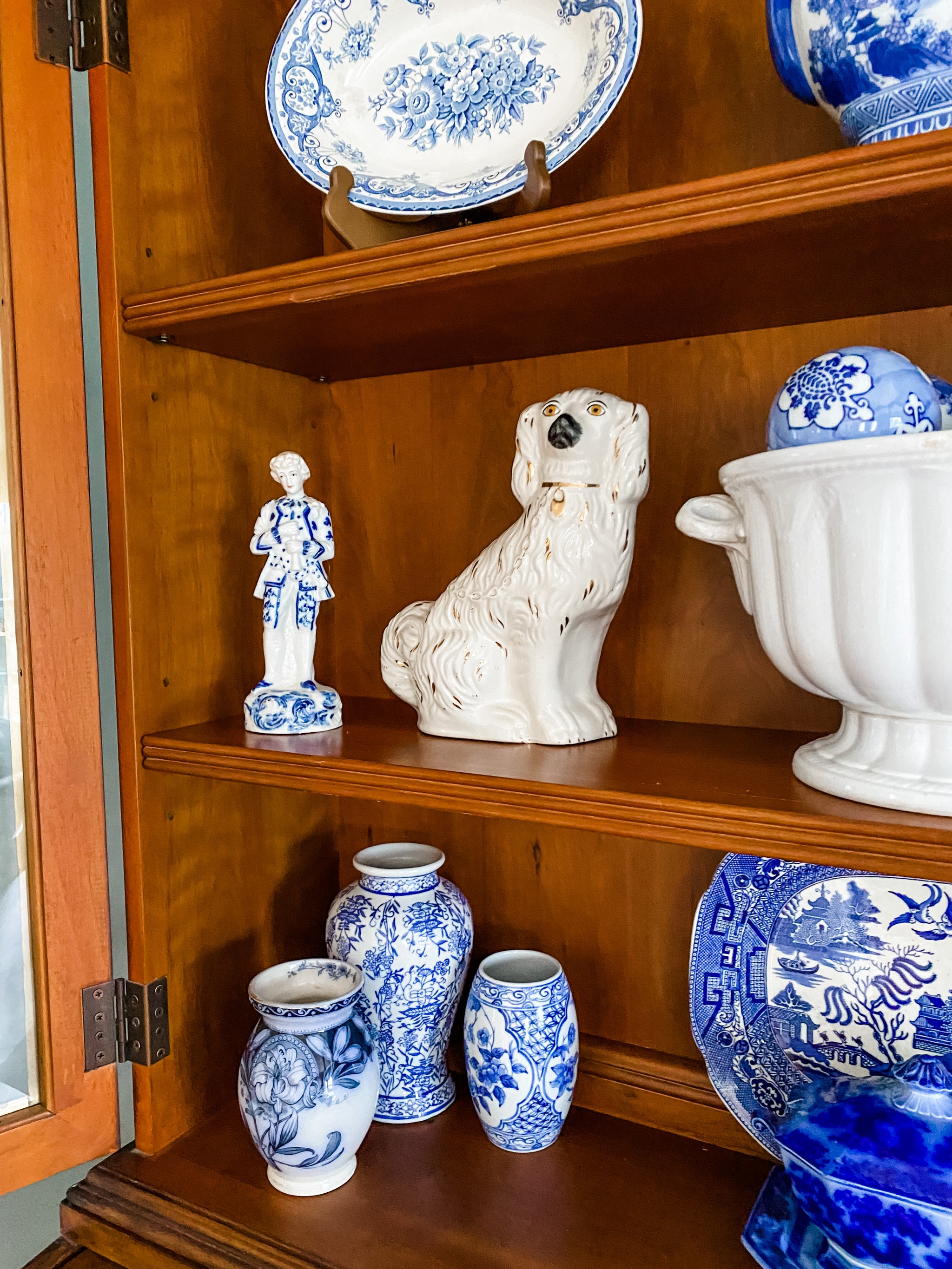 Gorgeous Hand Painted Adams Style Roll Top Secretary – Raspberry and ...